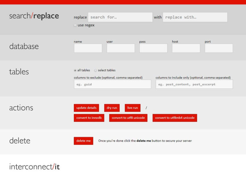 Search Replace DBの使い方！データベース内のドメインを一括置換する方法